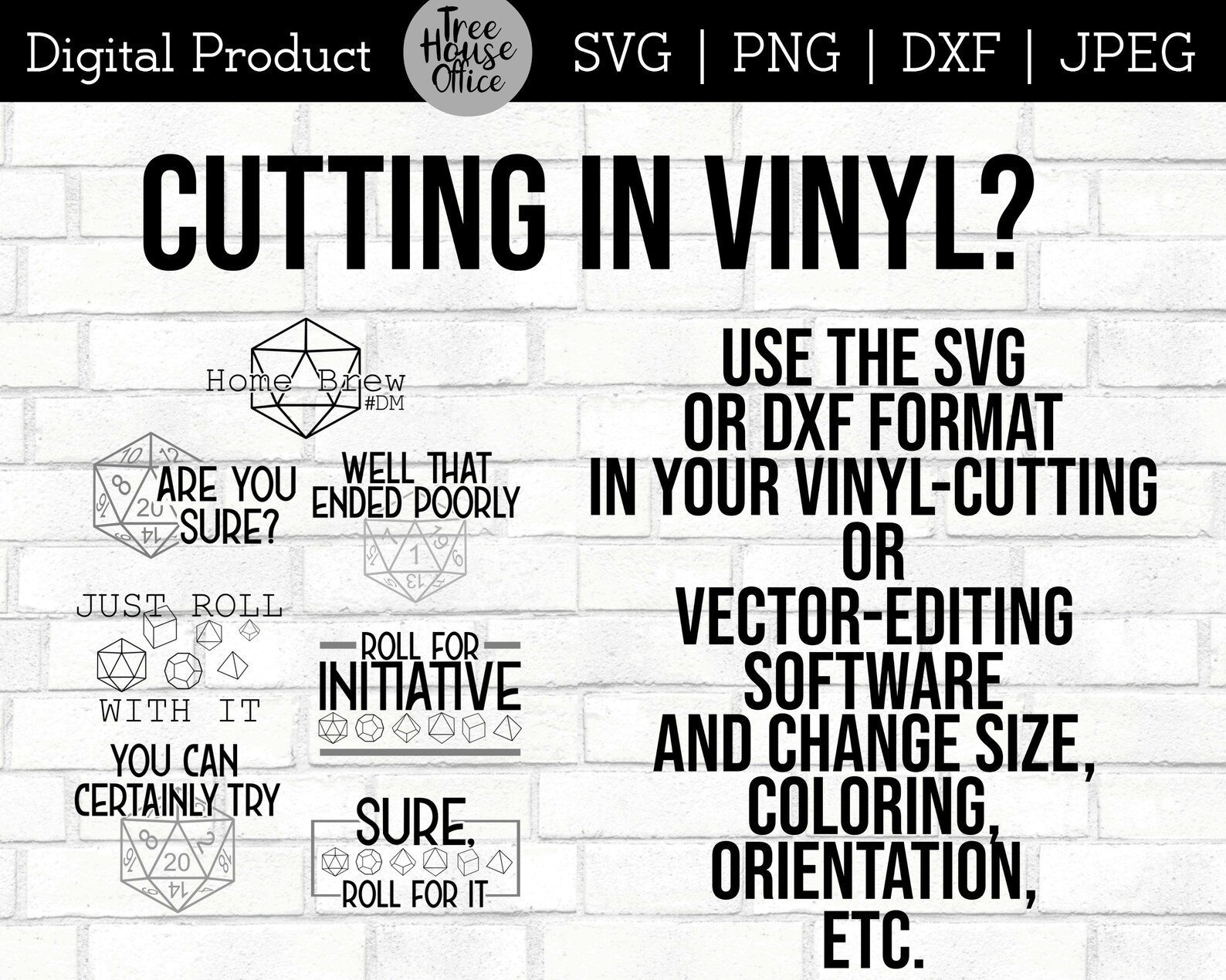 Dice Quote SVG Bundle Polyhedral Dice Svg Dungeons and - Etsy