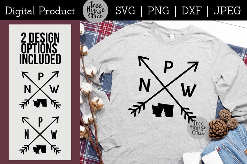 PNW Washington SVG, Washington State Pacific Northwest Cut File ...