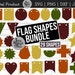 Bunting Basic Flag Shapes Banner Svg/dxf/png/jpeg Garland Banners Cut ...