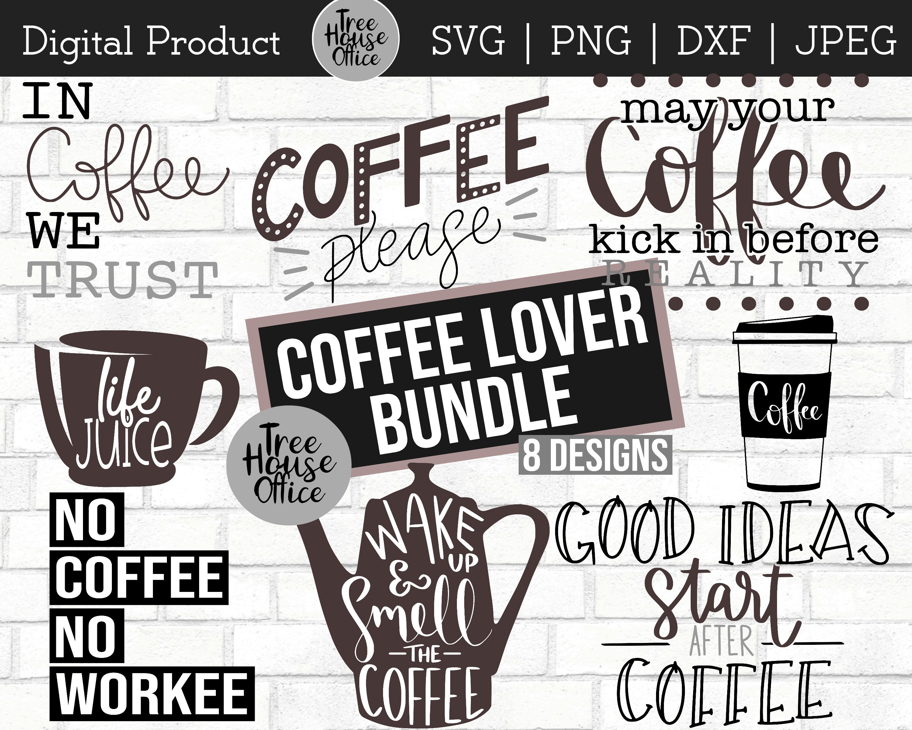 Coffee SVG Bundle PNG/JPEG/Dxf Coffee Mug Svg But First | Etsy