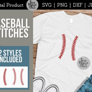 Baseball Stitches SVG, Baseball Seams Cut File, Baseball Laces SVG for ...