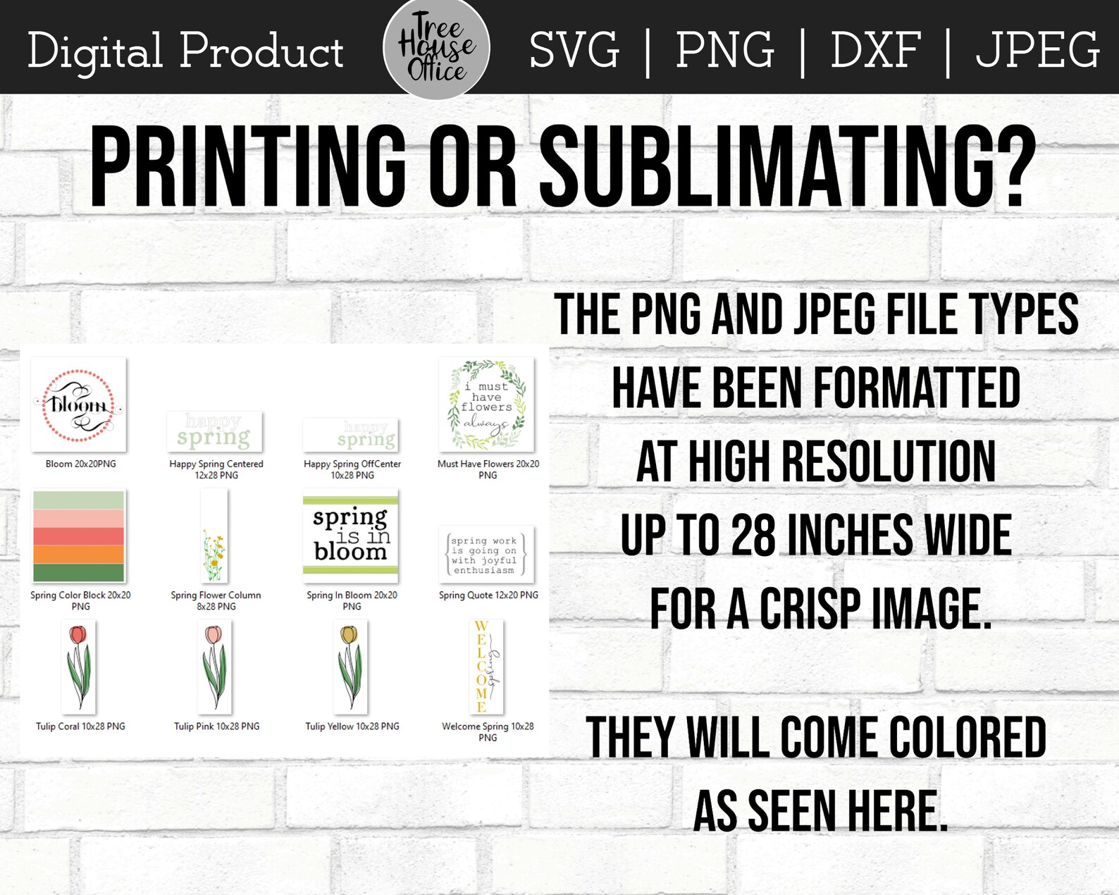 Spring SVG Bundle DXF, PNG Jpeg, Spring Farmhouse Clipart, Welcome ...