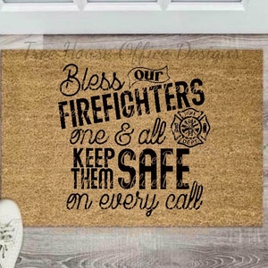 Bless Our Firefighters Svg/dxf/jpeg/png | Firefighter Svg | Thin Red ...