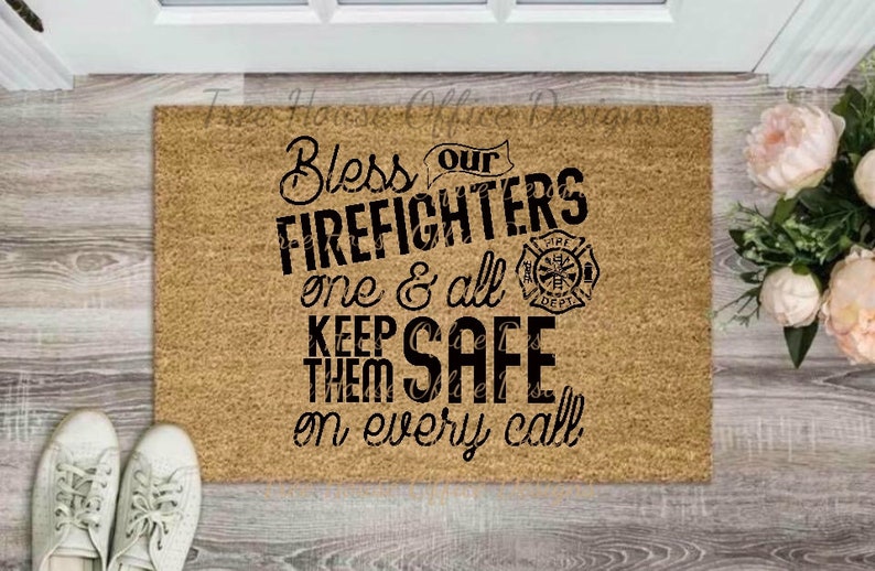 Bless Our Firefighters Svg/dxf/jpeg/png Firefighter Svg - Etsy