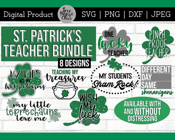 St Patrick's Day Teacher SVG Bundle St Patty's Day | Etsy