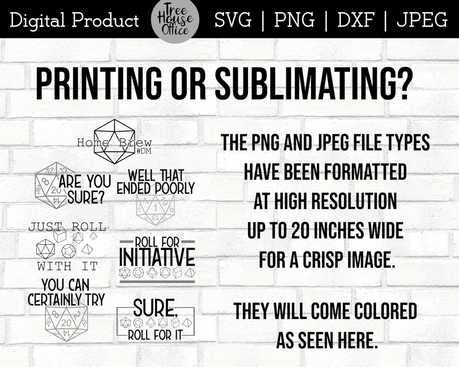 Dice Quote SVG Bundle, Polyhedral Dice Svg, Dungeons and Dragons Svg ...