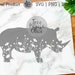 Floral Rhino SVG, DXF PNG Jpeg, African Animal, Rhino Zentangle Svg ...