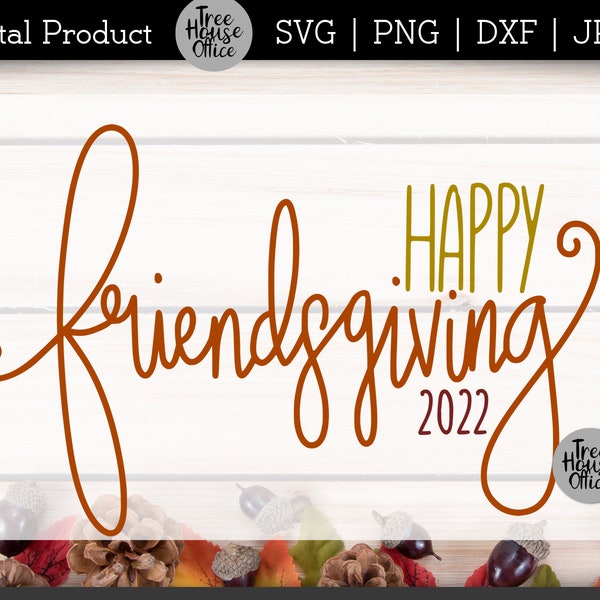 Friendsgiving Svg - Etsy