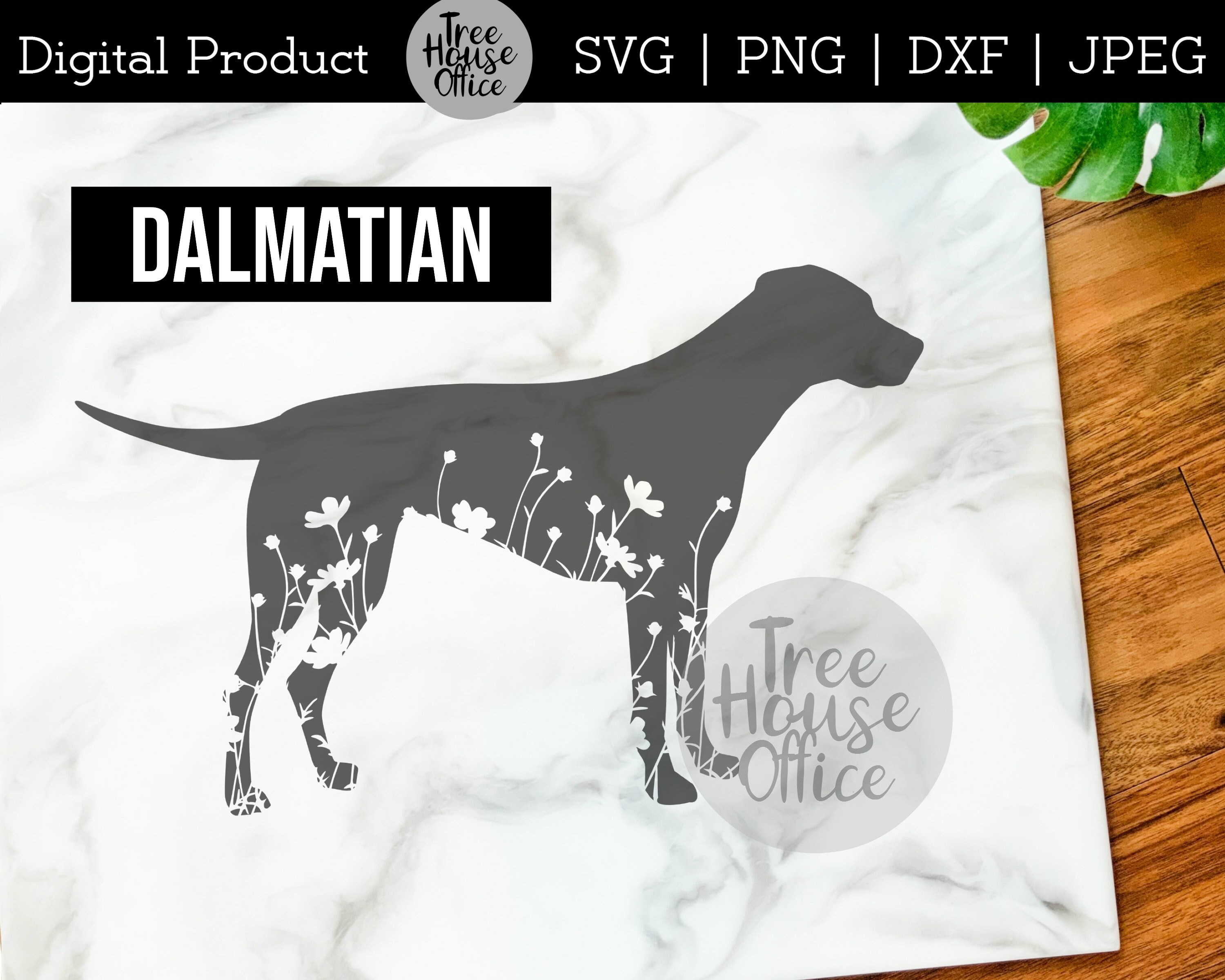 Dalmatian SVG DXF PNG jpeg Dalmatian Dog Mandala Zentangle | Etsy