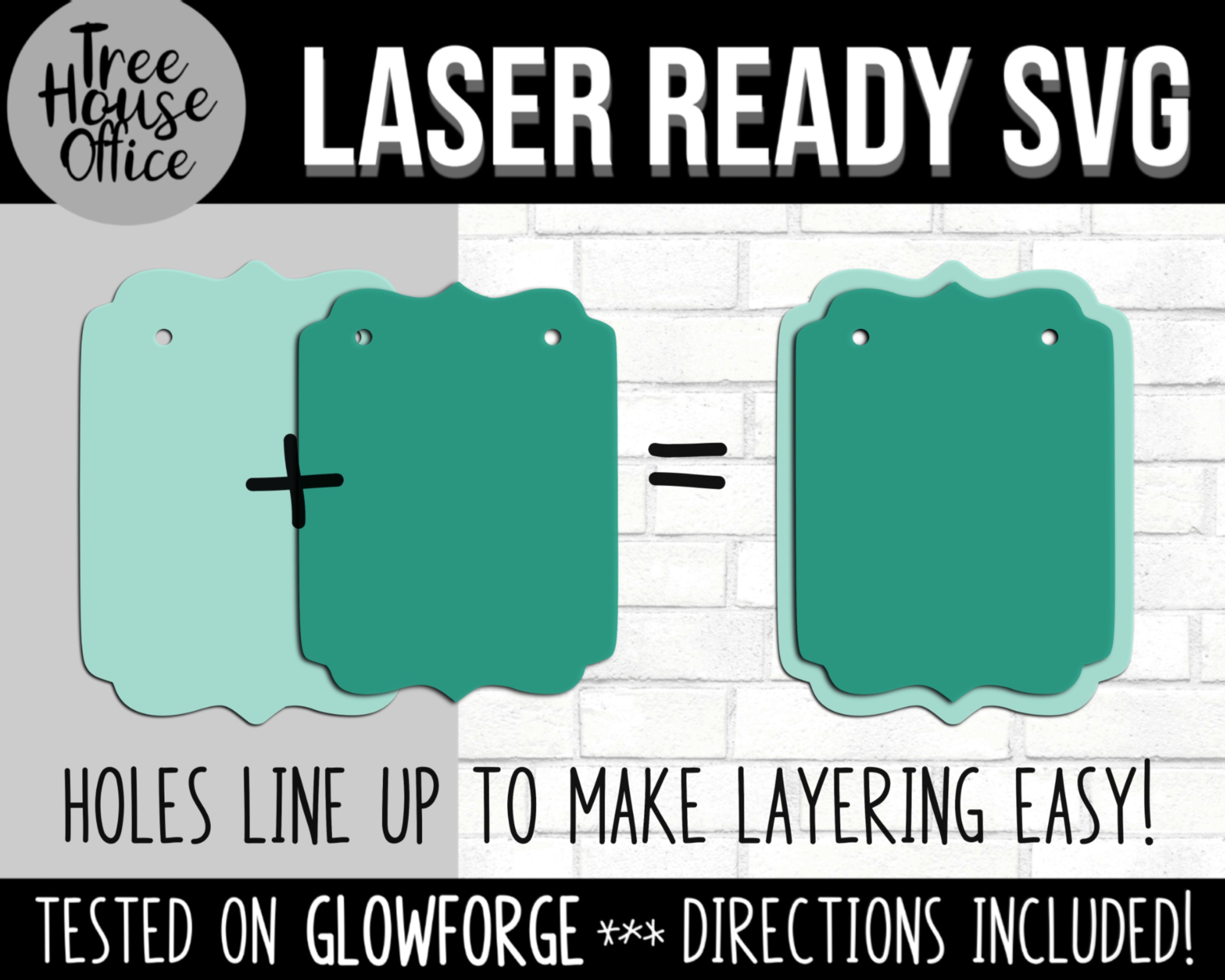 Layered Flag Shapes Banner Glowforge Laser SVG Garland - Etsy