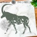 Sable Antelope SVG DXF PNG Jpeg Floral Sable Clip Art - Etsy