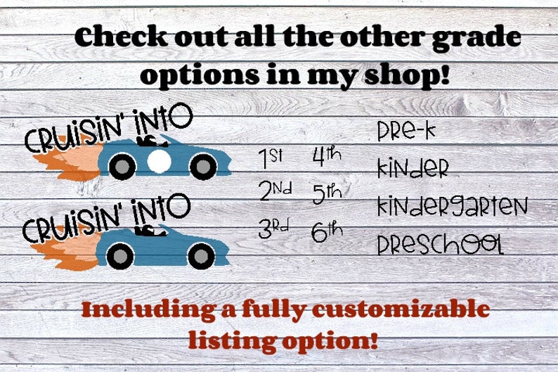 Cruisin Into Pre Kindergarten Svg/dxf/png/jpeg | Pre-k | Pre K | Back ...