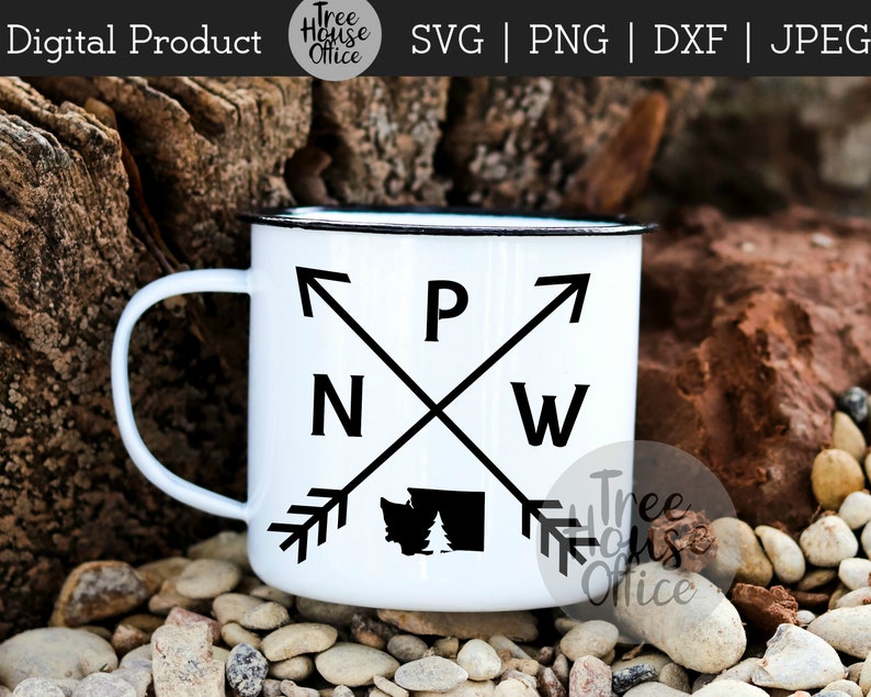 PNW Washington SVG Washington State Pacific Northwest Cut - Etsy