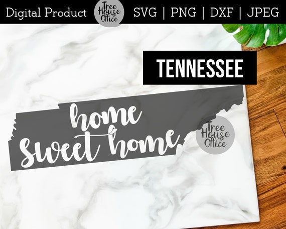 Home Sweet Home Tennessee SVG Tennessee State Clip Art | Etsy