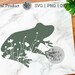 Floral Frog SVG, Frog With Wildflowers Cut File, Tree Frog With Flowers ...