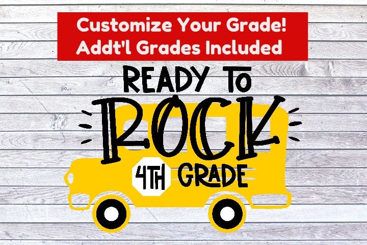 Ready To Rock School SVG/DXF/PNG/jpeg New School Back To | Etsy