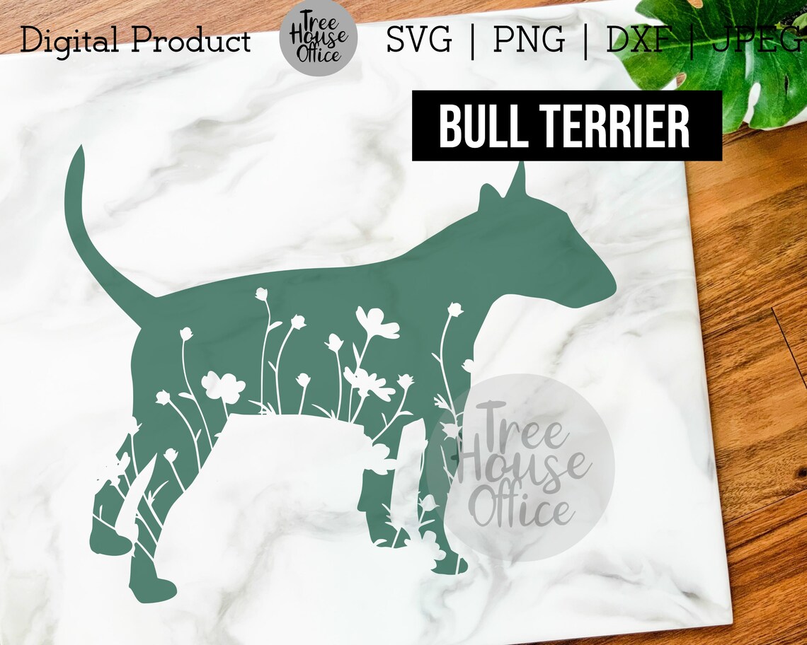 Bull Terrier SVG DXF PNG jpeg Bull Terrier Dog Mandala | Etsy