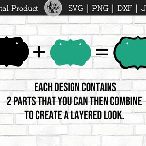 Fancy Flag Shapes SVG Bundle, Cricut Gift Tags Svg, Layered Banner Cut ...