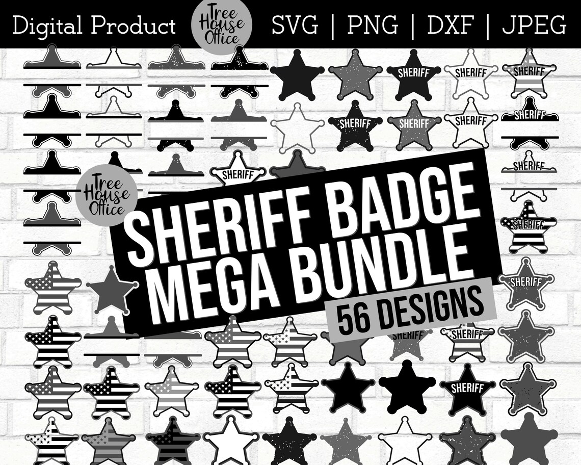 Sheriff Badge Bundle SVG Sheriff Department Svg Sheriff - Etsy
