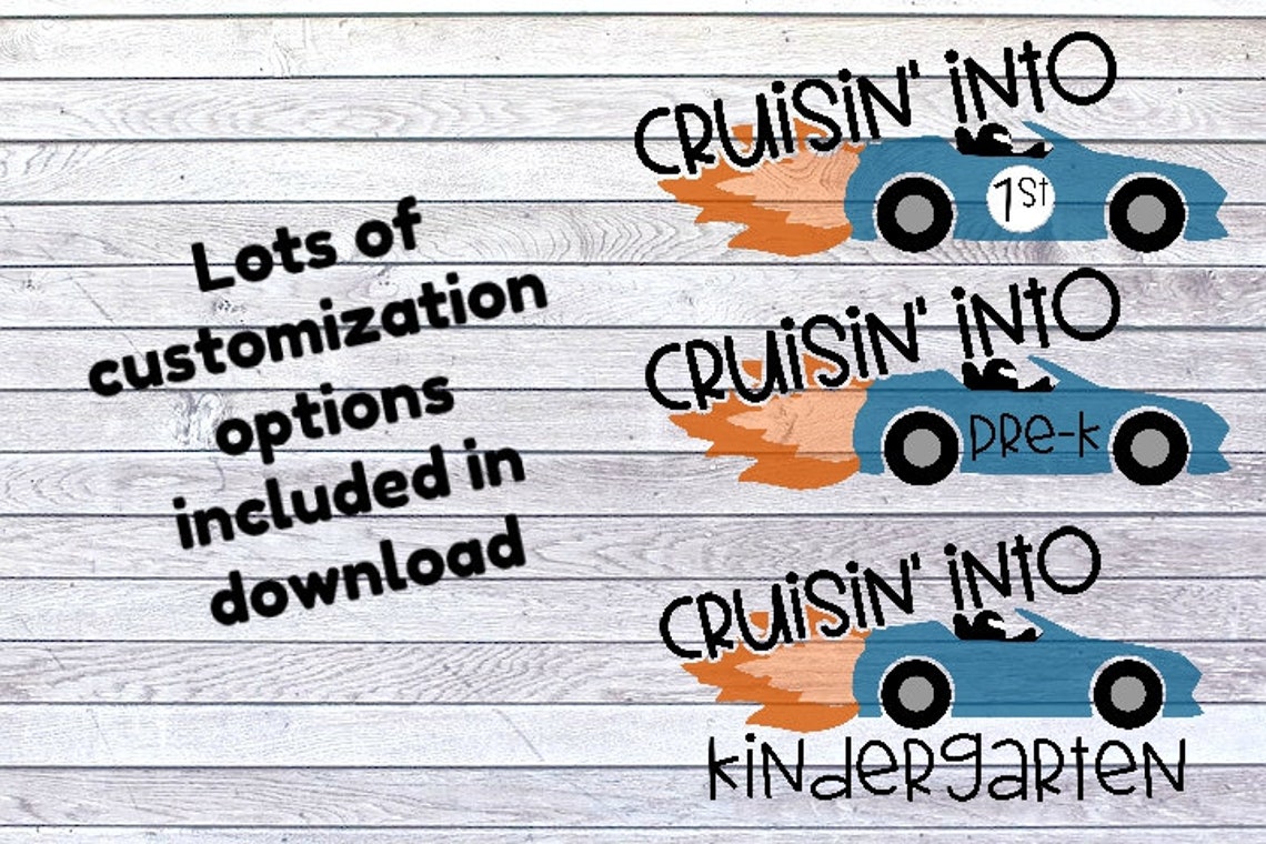 Cruisin Into School Svg/dxf/png/jpeg | New School | Back to School Svg ...