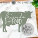 Friends Not Food SVG Bundle DXF JPEG Png, Vegan Svg, Vegetarian ...