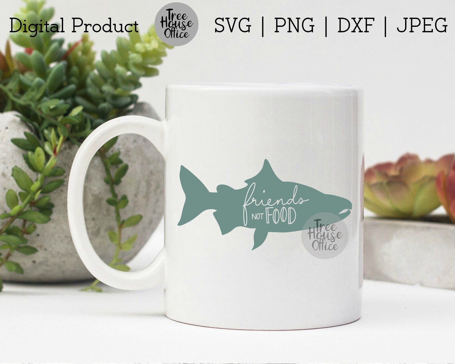 Friends Not Food SVG DXF JPEG Png Vegan Svg Vegetarian - Etsy