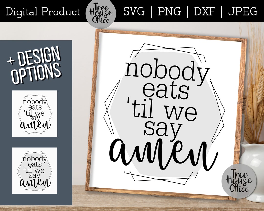 Bless the Food Before Us Svg, JPEG, PNG, DXF, Farmhouse Kitchen Svg ...