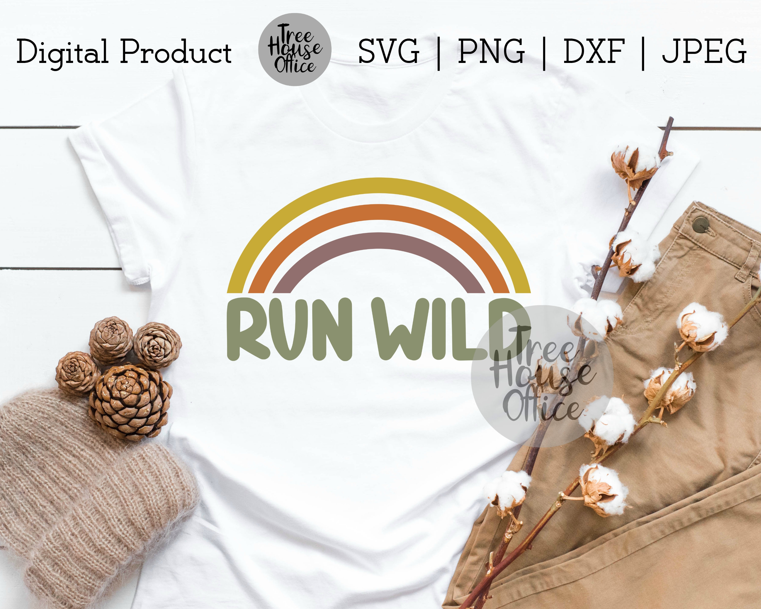 Run Wild SVG DXF PNG Jpeg My Child Nursery Rainbow Svg | Etsy