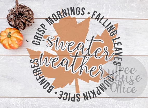 Electronics & Accessories Falling Leaves Pumpkins Fall Word Round Fall ...