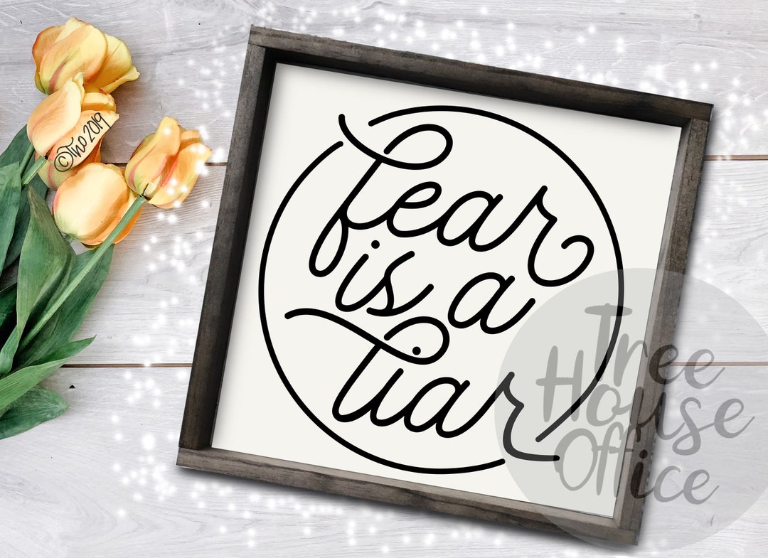 Fear is a Liar Svg/dxf/png/jpeg | Jesus Svg | Bible Svg | Bible Verse ...
