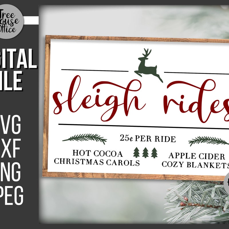 Sleigh Ride Sign - Etsy