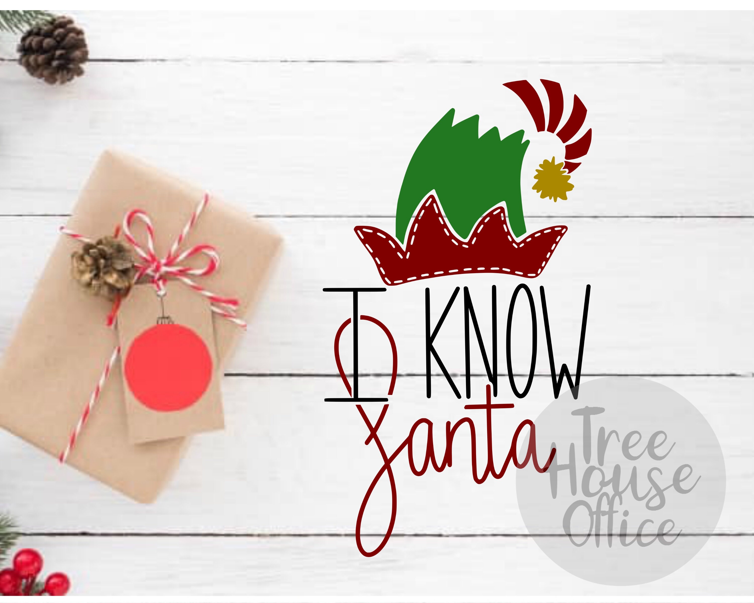 Santa I Know Him Funny Elf SVG DXF PNG Jpeg Christmas Quote - Etsy