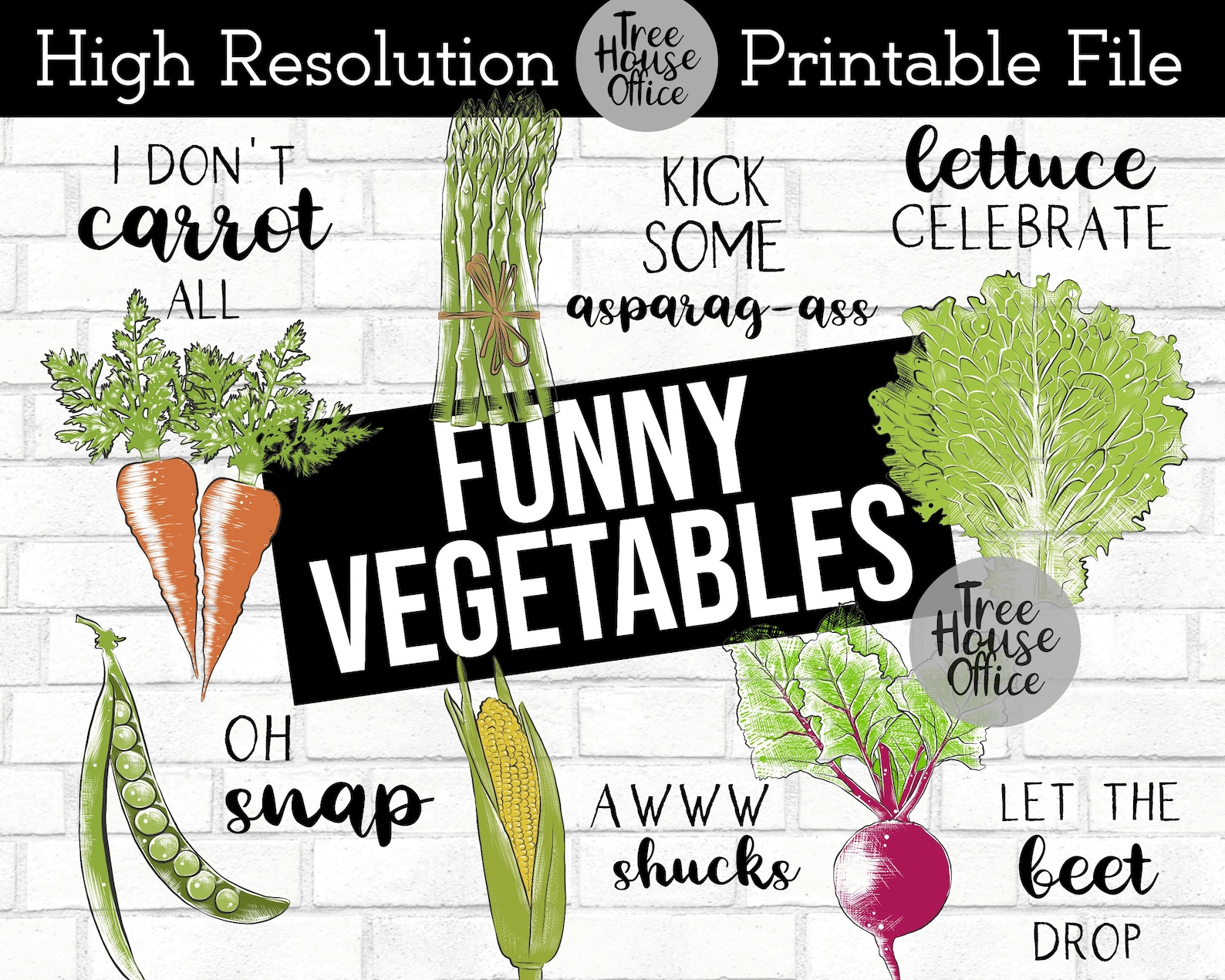 Funny Kitchen Vegetables PNG/JPEG Kitchen Towel Decor - Etsy