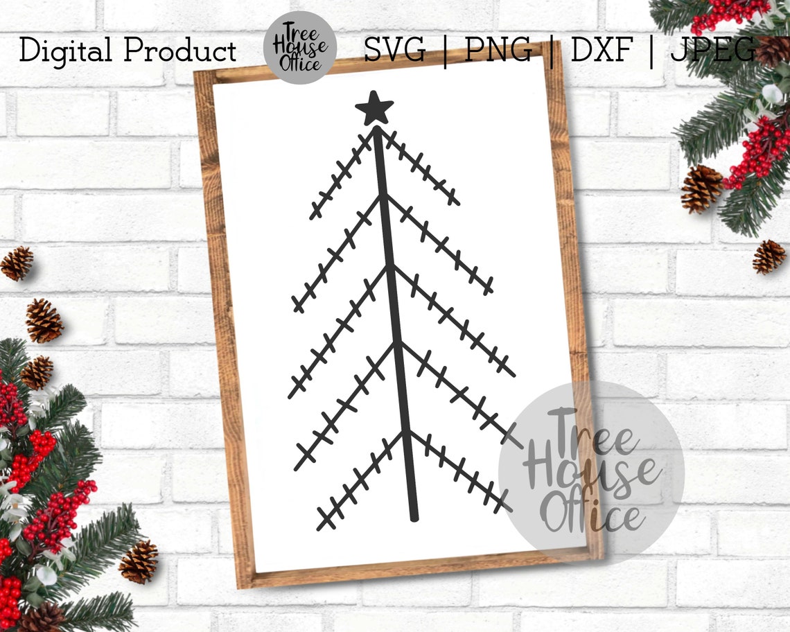 Primitive Christmas Trees SVG DXF PNG Jpeg, Christmas Tree Clip Art ...