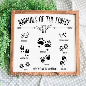 PRINTABLE Animals of the Forest PDF/PNG | Nursery Decor | Wild Thing ...