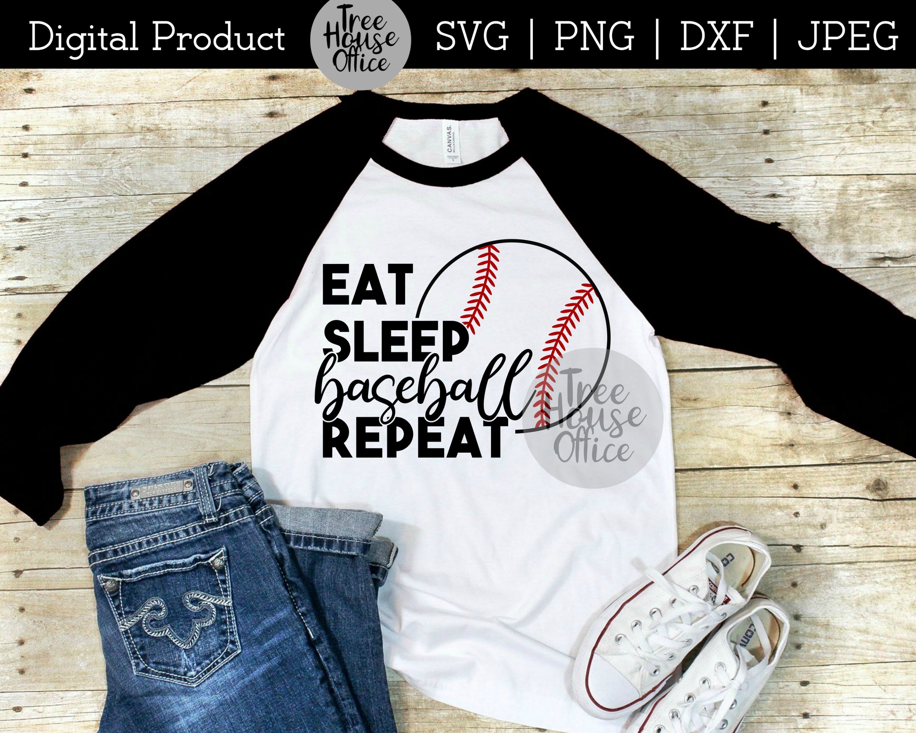 Eat Sleep Baseball Repeat Svg/dxf/png/jpeg Funny Quote - Etsy