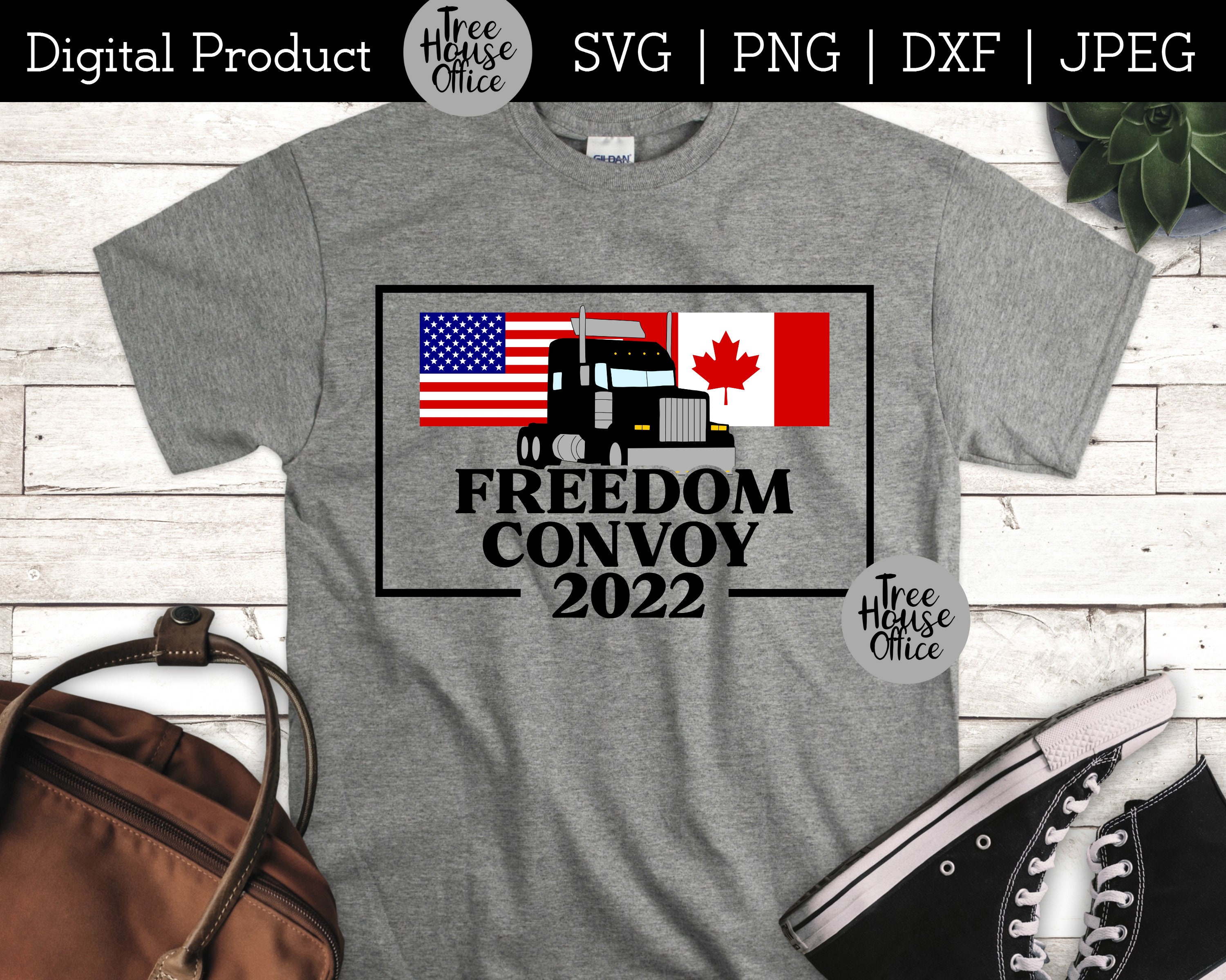 Freedom Convoy 2022 SVG, Freedom Convoy Cut File, Trucking Freedom ...