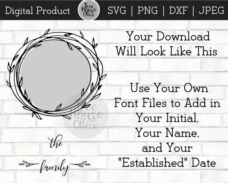 Last Name SVG DXF PNG Jpeg Family Name Sign Svg - Etsy