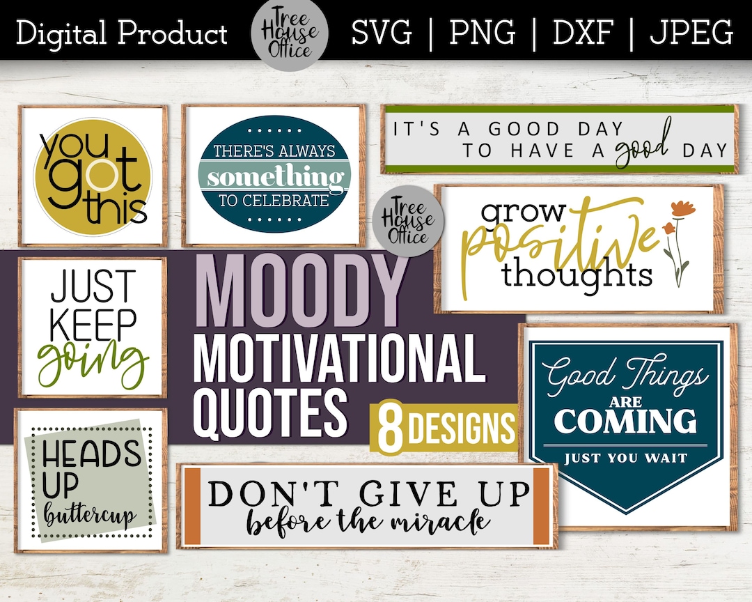 Motivational Quote SVG Bundle, Encouraging Sayings, Inspirational ...