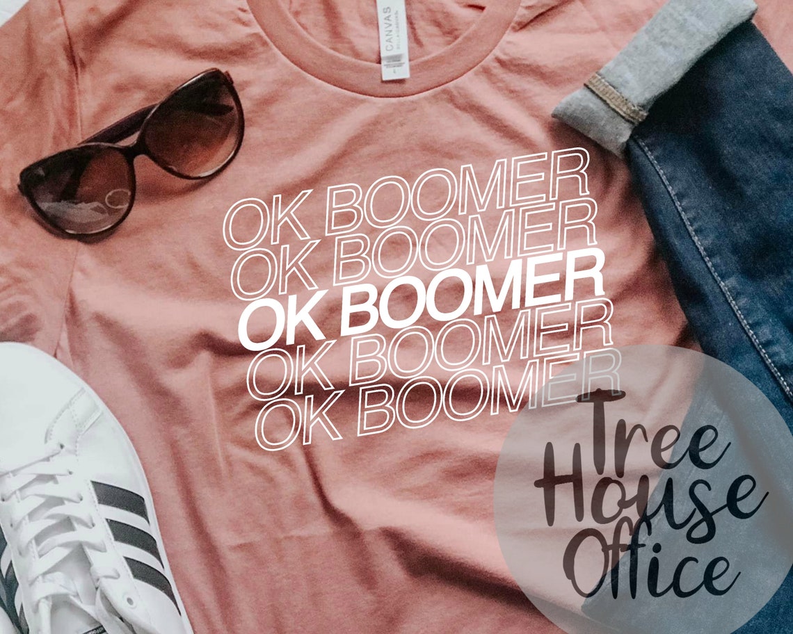 Ok Boomer SVG DXF PNG Jpeg | Baby Boomer, Millenial Svg, Generation Z ...