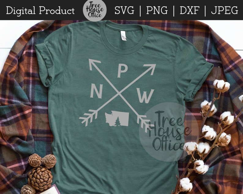 PNW Washington SVG Washington State Pacific Northwest Cut | Etsy