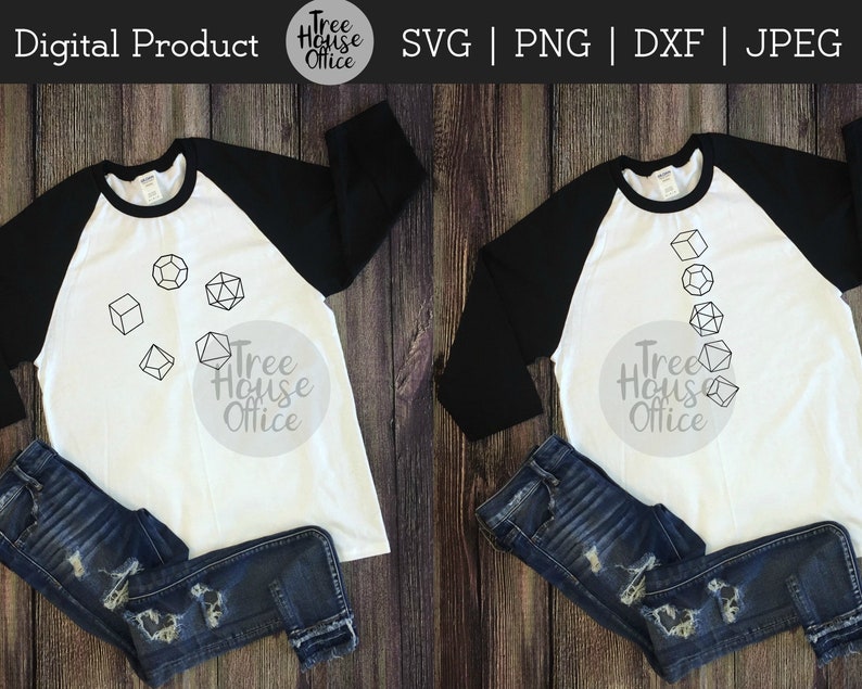 Dnd Dice Bundle SVG Polyhedral Dice Svg Dungeons and Dragons - Etsy