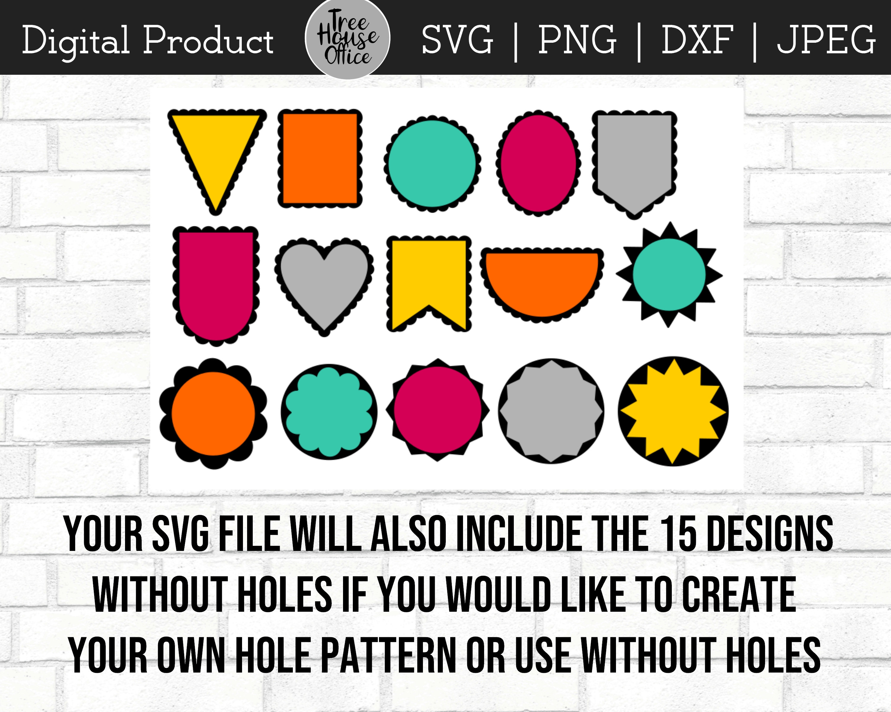 Layered Flag Shapes Banner SVG DXF PNG jpeg Bunting | Etsy