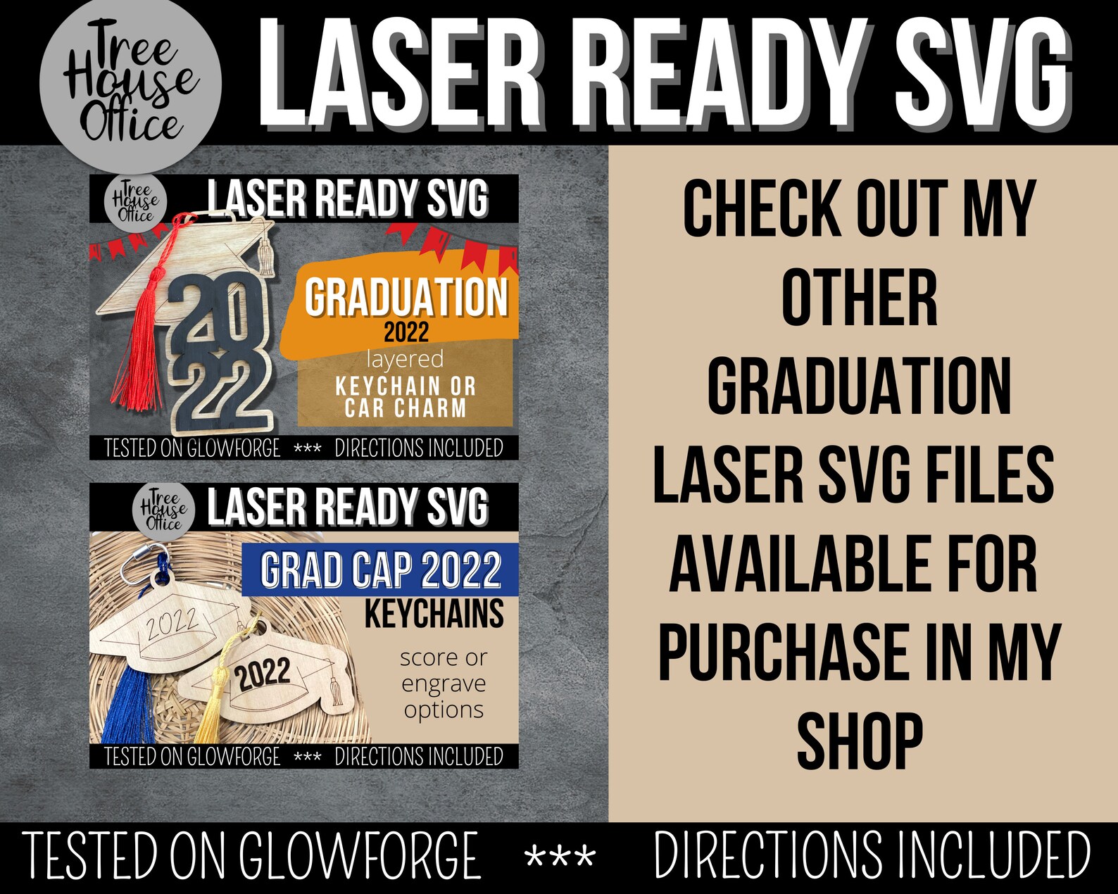 Graduation Laser SVG Graduation 2022 Keychain or Car Charm | Etsy