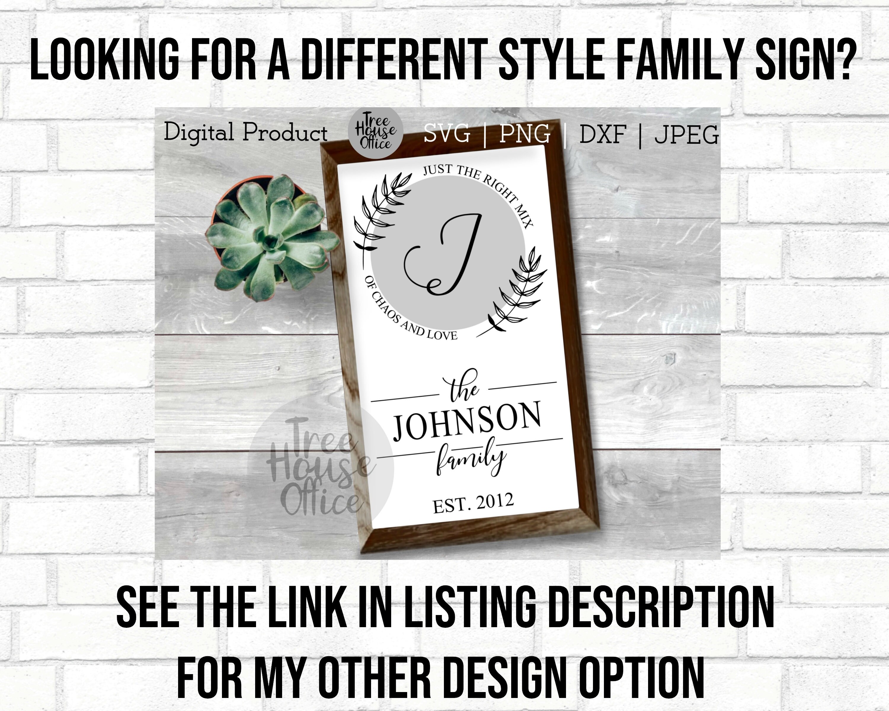 Last Name SVG DXF PNG Jpeg Family Name Sign Svg - Etsy