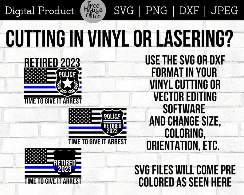 Police Retirement SVG, Time to Give It Arrest Svg, Law Enforcement ...