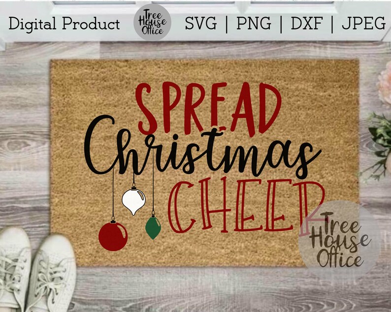 Spread Christmas Cheer Svg Dxf Png Jpeg Christmas Shirt Svg Etsy