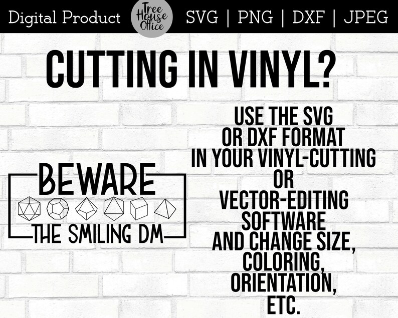 Funny Dnd Quote SVG Beware the Smiling DM Svg Dungeons and - Etsy