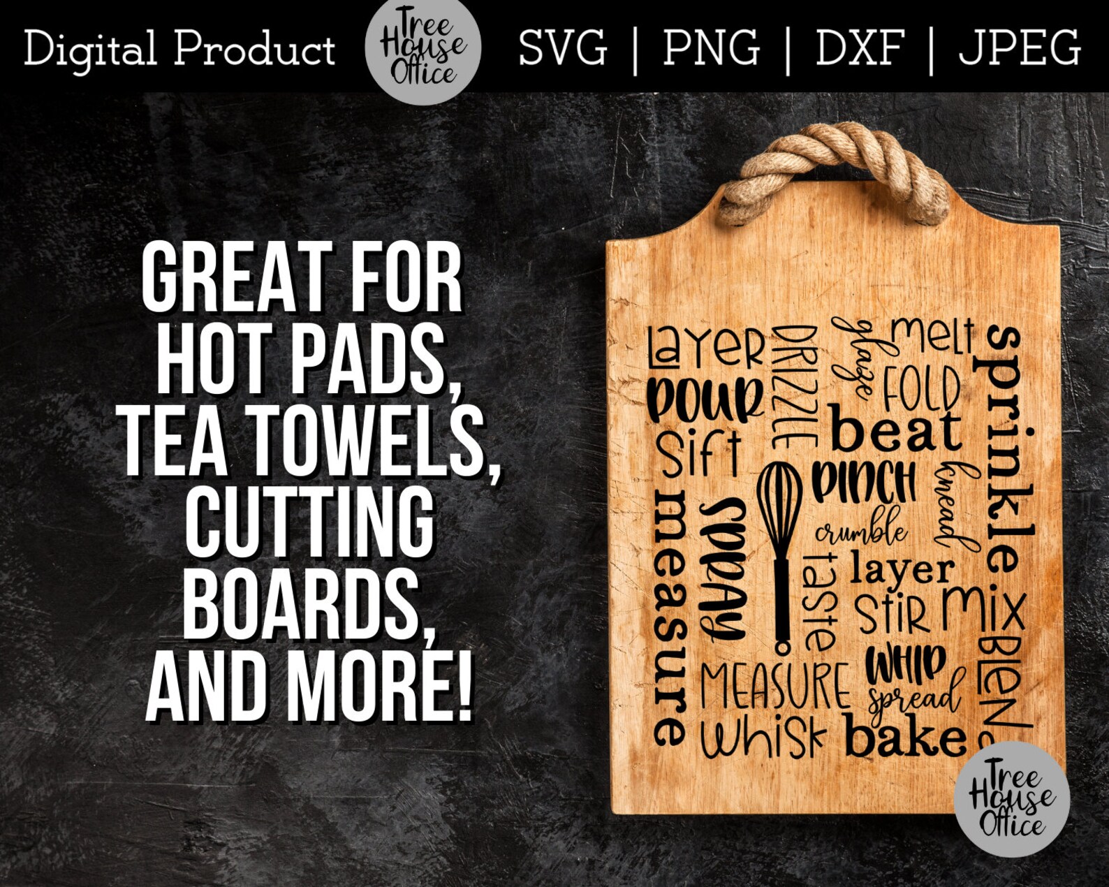 Baking Words Pot Holder SVG Cricut SVG for Dish Towels Tea - Etsy