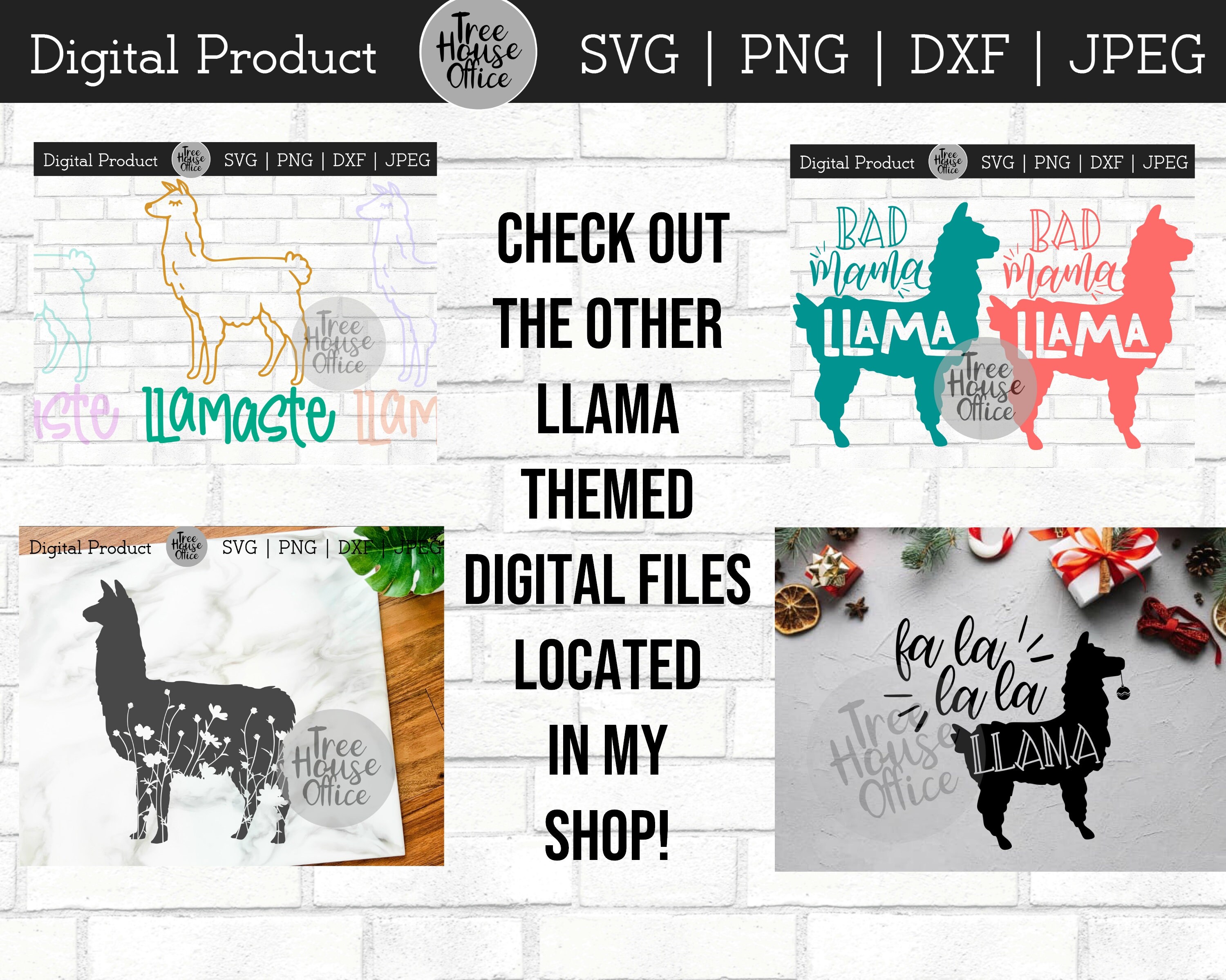 Llamaste SVG/ DXF/JPEG/png / Zen Llama svg / mama llama cut - Etsy México